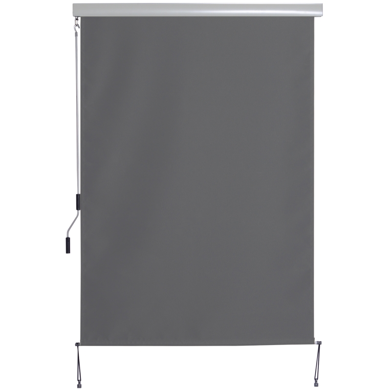 Outsunny Toldo Vertical Enrollable con Manivela Protección UV para ...
