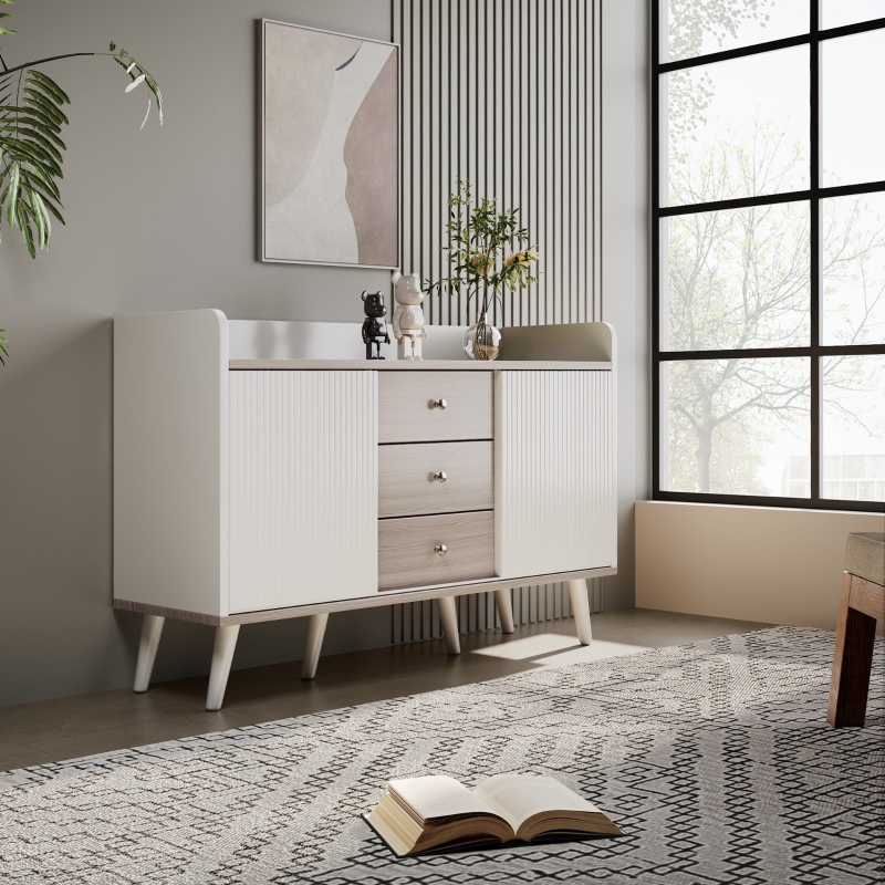 White and gray sideboard store