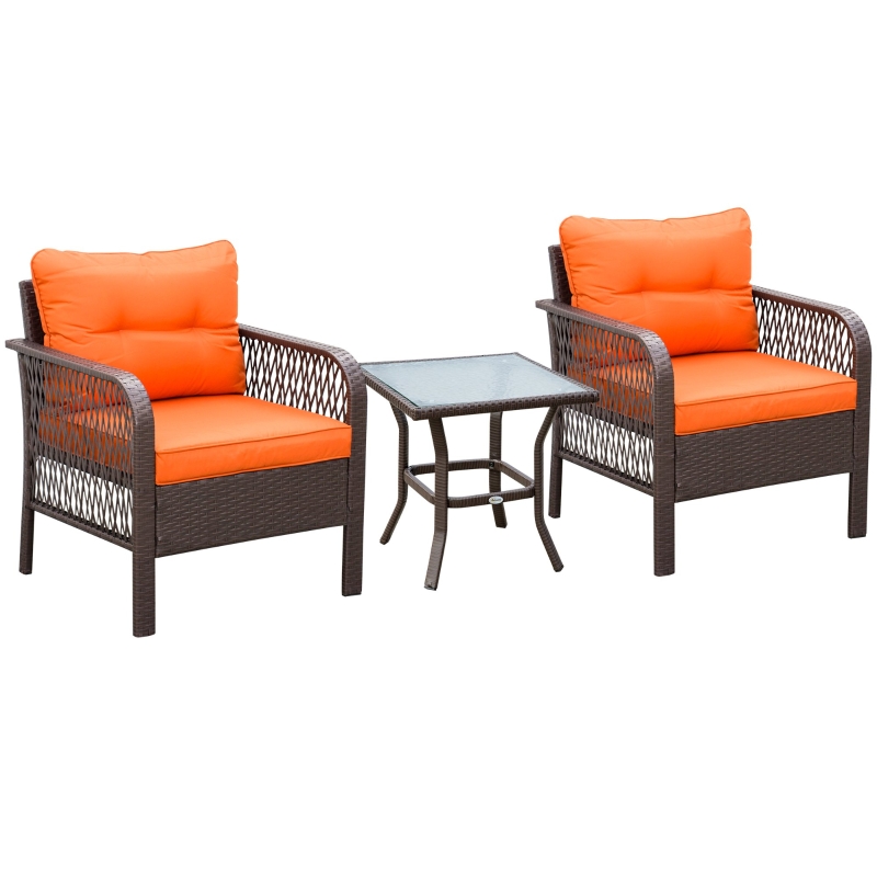 3 piece wicker patio set store
