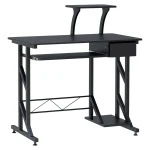 HOMCOM Computer PC Desk Table Black | Aosom UK
