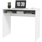 HOMCOM 90 x 50cm Computer Table, Modern Home Office Desk, Small Writing ...