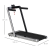 HOMCOM Electric Folding Treadmill Home Running Machine w/ Bluetooth ...