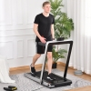 HOMCOM Electric Folding Treadmill Home Running Machine w/ Bluetooth ...