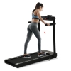 HOMCOM Motorised Treadmill 600W Foldable Steel Running Safety W/Button ...
