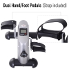 HOMCOM Mini Exercise Bike Fitness W/LCD Display, 9Wx 40Dx 31Hcm-Silver ...