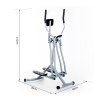 HOMCOM Air Walker Exercise Machine, Gym Air Glider for Trainer Silver ...
