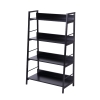 HOMCOM Bookcase, 4-Tier, Heavy Duty-Black | Aosom UK