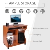 HOMCOM Computer Desk Laptop Writing Table Storage Shelf Workstation ...