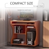 HOMCOM Computer Desk Laptop Writing Table Storage Shelf Workstation ...