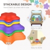 Outsunny 6pcs Balance Stepping Stones for Kids Starfish Style Non-slip ...