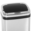 HomCom Pattumiera Acciaio Inox con Sensore Automatico | Aosom.it
