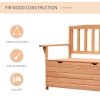 Outsunny Outdoor Storage Bench, 84H cm | Aosom UK