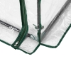 Outsunny 100 x 50 x 150cm Greenhouse Steel Frame PVC Cover with Roll-up ...