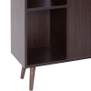HOMCOM Open Bookcase Storage Cabinet Shelves Unit Free Standing w/ Two ...