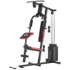 HOMCOM Multi Gym with Weights, Multifunction Home Gym Machine with 66kg ...