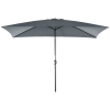 Outsunny 3x2m Patio Parasol Garden Umbrellas Canopy with Aluminum Tilt ...
