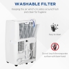 HOMCOM 12,000 BTU Portable Air Conditioner Dehumidifier Cooling Fan for ...