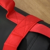 HOMCOM Sacca Bulgara da 20kg con 6 Cinghie da Trasporto Nero Rosso ...