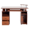 HOMCOM Wooden Office Computer PC Table Writing Desk Home Furniture ...