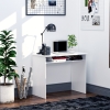 HOMCOM Workstation, 50Lx90Wx74H cm-White | Aosom.co.uk