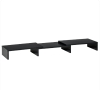 Vinsetto Dual Monitor Stand Riser w/ 3 Shelves Adjustable Length and ...