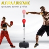 HOMCOM Pera de Boxeo de Pie Punching Ball con Base Estable para ...