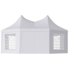 Outsunny White Event Tent Octagonal Party Tent 6.8m x5m | Aosom UK