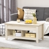 HOMCOM Lift Top Coffee Table with Hidden Storage Compartment and Open ...