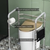 HOMCOM Free Standing Toilet Frame, Height and Width Adjustable Toilet ...