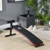 HOMCOM Steel Foldable Home Sit-Up Bench Red/Black | Aosom UK