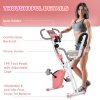 HOMCOM 2-in-1 Upright Exercise Bike Stationary Foldable Magnetic ...
