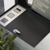 HOMCOM Wall Mounted Letterbox, Weatherproof Post Box, Modern Mailbox ...