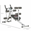 HOMCOM 2-IN-1 Core&Abdominal Trainers, Ab Trainer and Sit Up Bench ...