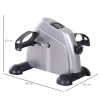 HOMCOM Mini Exercise Bike Fitness W/LCD Display, 9Wx 40Dx 31Hcm-Silver ...
