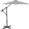 Outsunny 3(m) Convertible Cantilever Parasol and Centre-post Garden ...