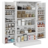 HOMCOM Freestanding Multi-Storage Kitchen Cupboard with Adjustable ...