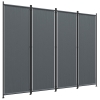 Outsunny Biombo de 4 Paneles Separador de Ambientes Plegable 223x170 cm ...