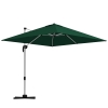 Outsunny 3 x 3(m) Square Cantilever Parasol with Cross Base, Crank ...
