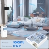 HOMCOM Mobile Air Conditioner White W/ Remote Control Cooling ...