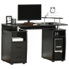 HOMCOM Computer Desk Office PC Table Black | Aosom UK
