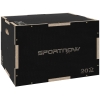 SPORTNOW 3-in-1 Wooden Plyo Box, Anti-Slip Plyometric Jump Platform ...