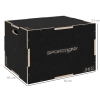 SPORTNOW 3-in-1 Wooden Plyo Box, Anti-Slip Plyometric Jump Platform ...