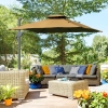Outsunny Garden Parasol, 3(m) Cantilever Parasol with Hydraulic ...