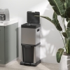 HOMCOM Dual Kitchen Bin, 20+14L Double Bin for Recycling and Waste ...