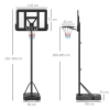 SPORTNOW Height Adjustable Basketball Stand Net Set System ...