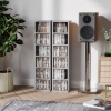 HOMCOM Set of 2 CD Media Display Shelf Unit Tower Rack w/ Adjustable ...
