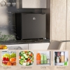 HOMCOM 46 Litre Table Top Fridge, Counter Top Fridge with Chiller Box ...