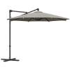 Outsunny 3m Overhanging Parasol, with 360° Reotating Movement - Light ...