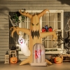 Outsunny 8ft Inflatable Halloween Ghost Tree with White Ghost and ...