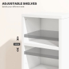 HOMCOM Set of Two 102 CD Storage Units - High Gloss White | Aosom UK